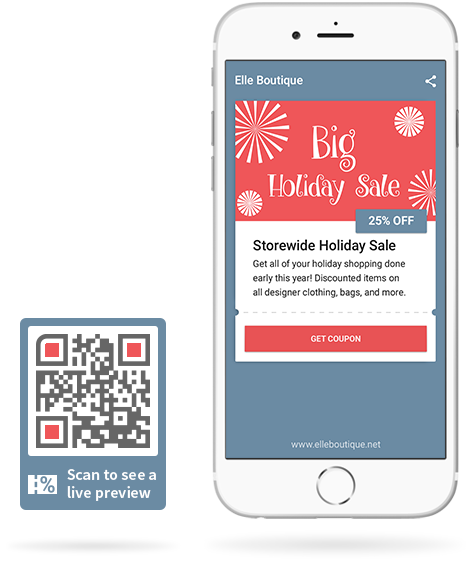 QR Code-Coupon – QR Code-Coupons für Werbeaktionen oder Rabatte zur ...